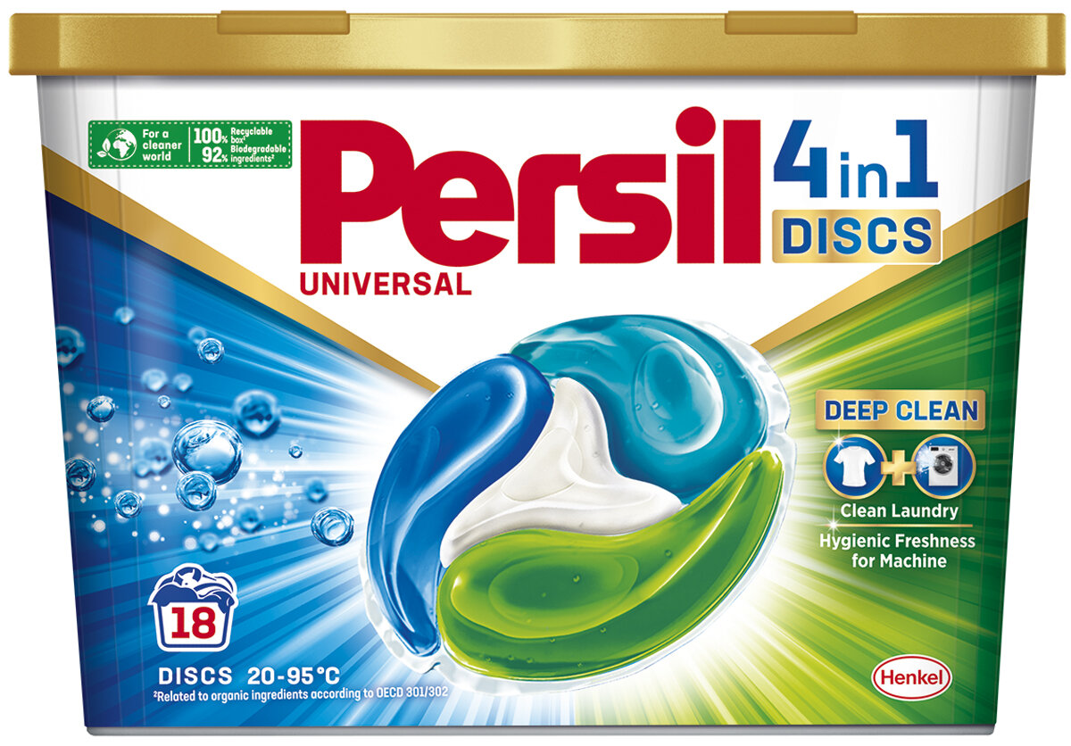 PERSIL Universal Discs - 18 szt. Kapsułki do prania - niskie ceny i ...