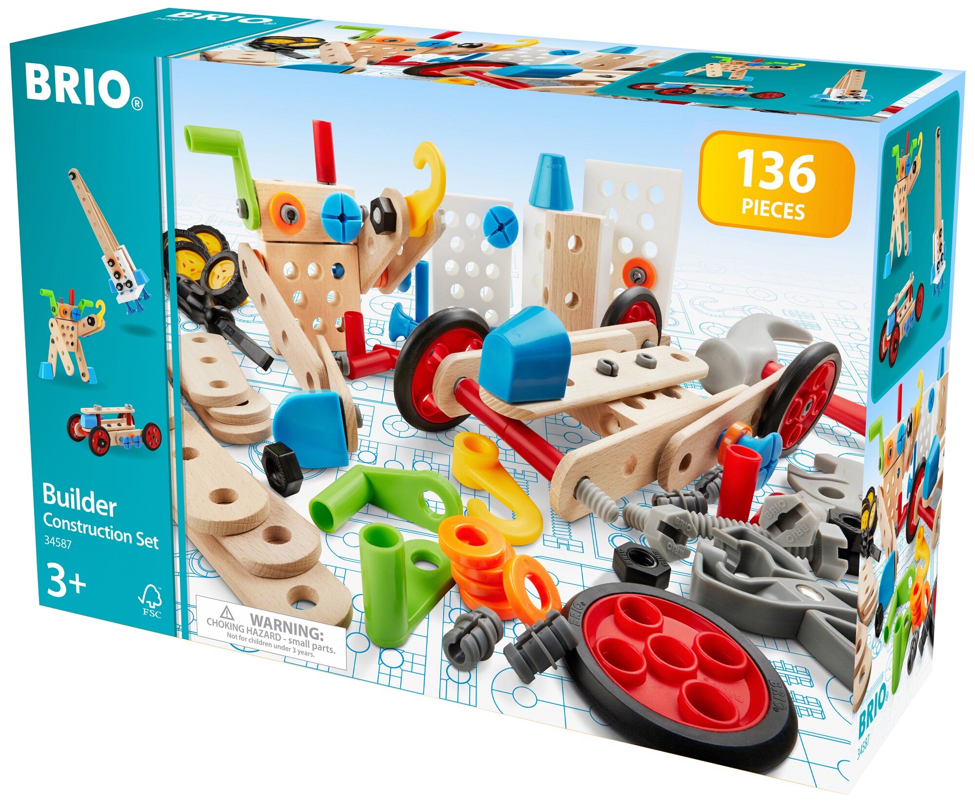 BRIO Builder Zestaw konstrukcyjny budowniczego 34587 Klocki konstrukcyjne - niskie ceny i opinie ...
