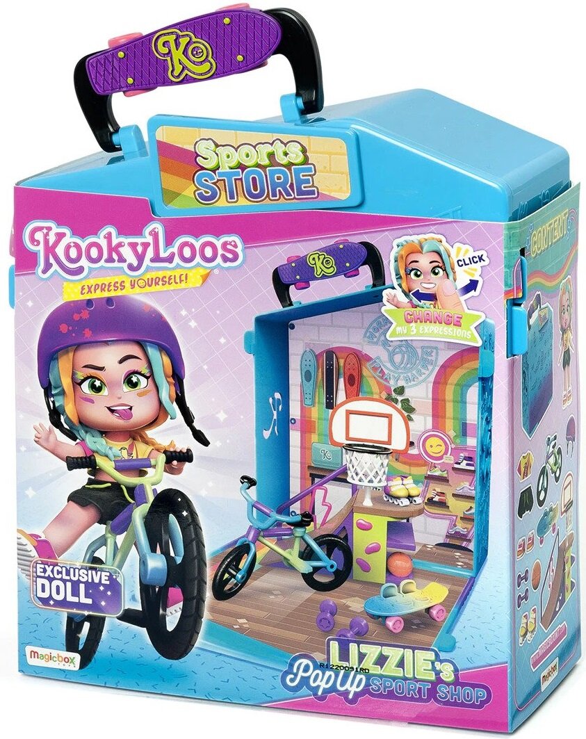 MAGIC BOX KookyLoos Lizzie Pop Up Sklep Sportowy PKLSP114IN90 Lalka ...