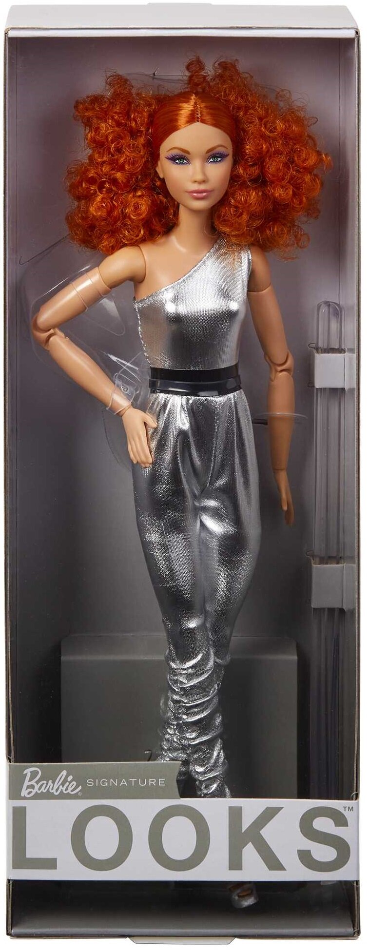 Barbie Signature Looks Rude włosy Metaliczny kombinezon HBX94 Lalka ...