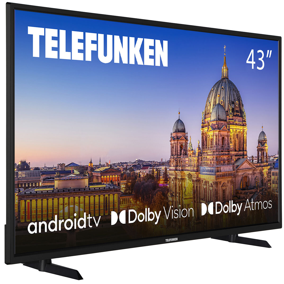 TELEFUNKEN 43UG8460 43" LED 4K Android TV Dolby Vision Dolby Atmos HDMI 2.1 DVB-T2/HEVC/H.265 ...