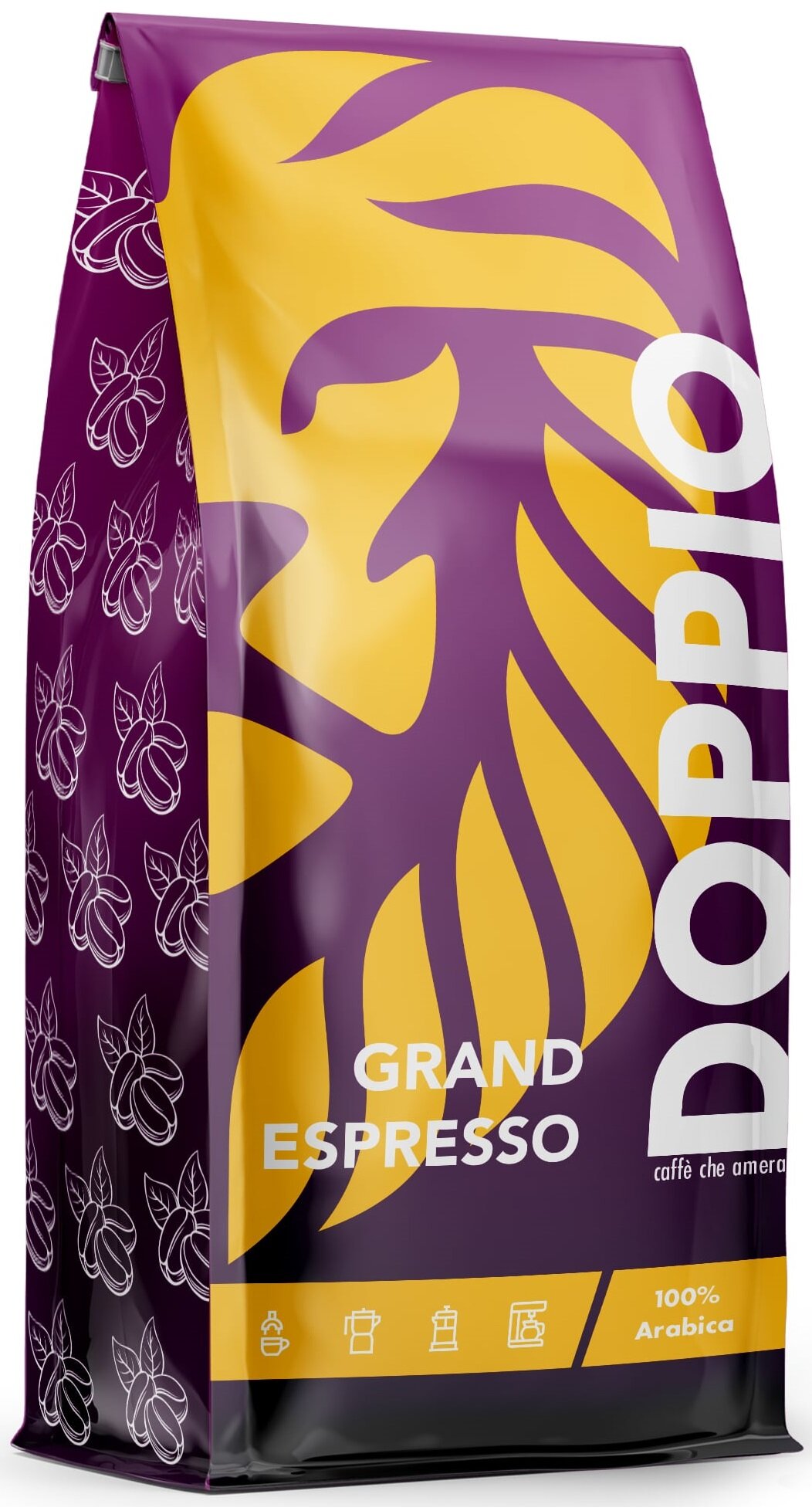 BLUE ORCA COFFEE Doppio Grand Espresso Arabica 1 kg Kawa ziarnista ...