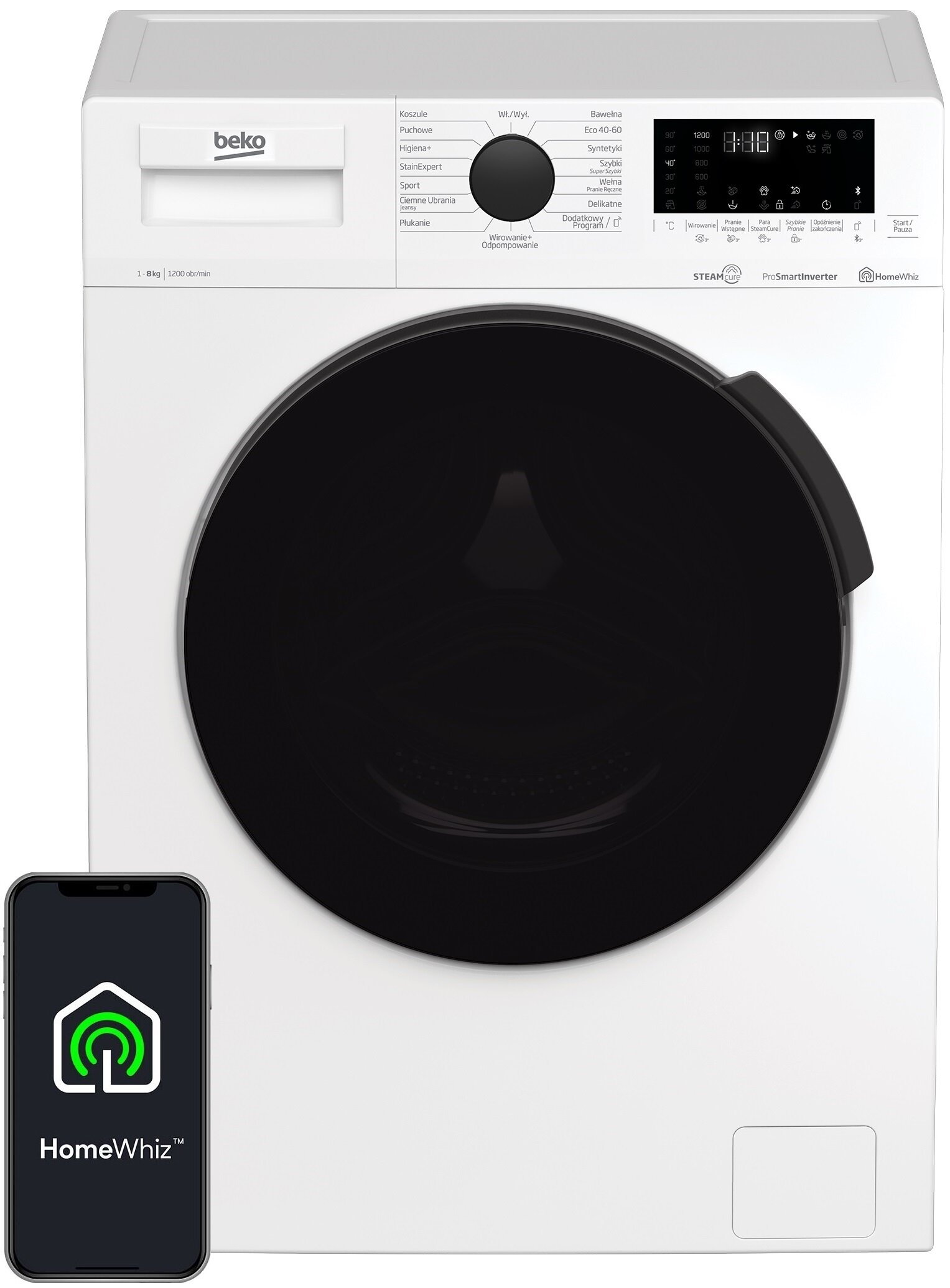 BEKO WUE8624XBWS 8kg 1200 obr Pralka - niskie ceny i opinie w Media Expert