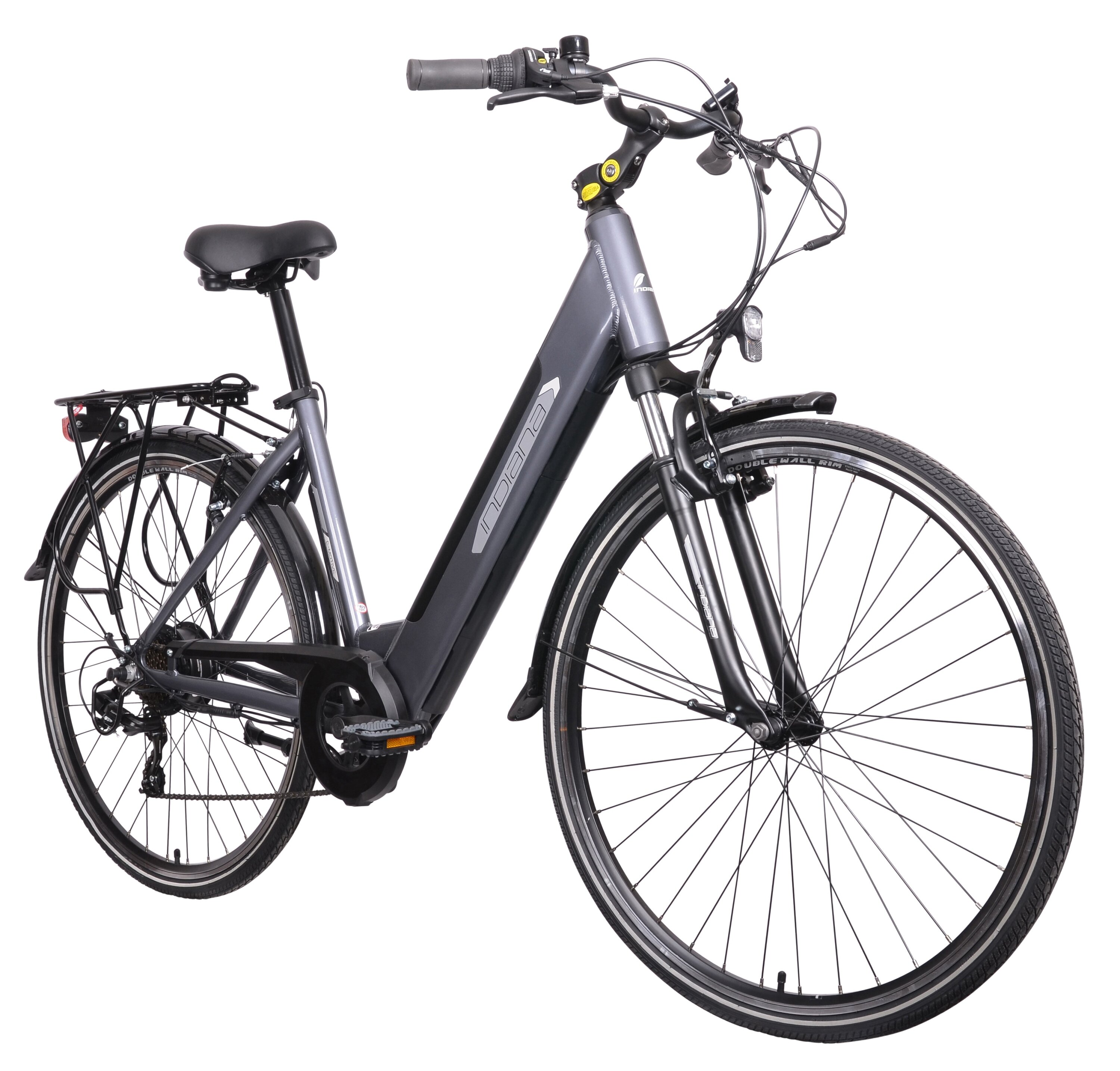 INDIANA E-Motive D18 28 cali damski Szary Rower elektryczny - niskie ceny i opinie w Media Expert
