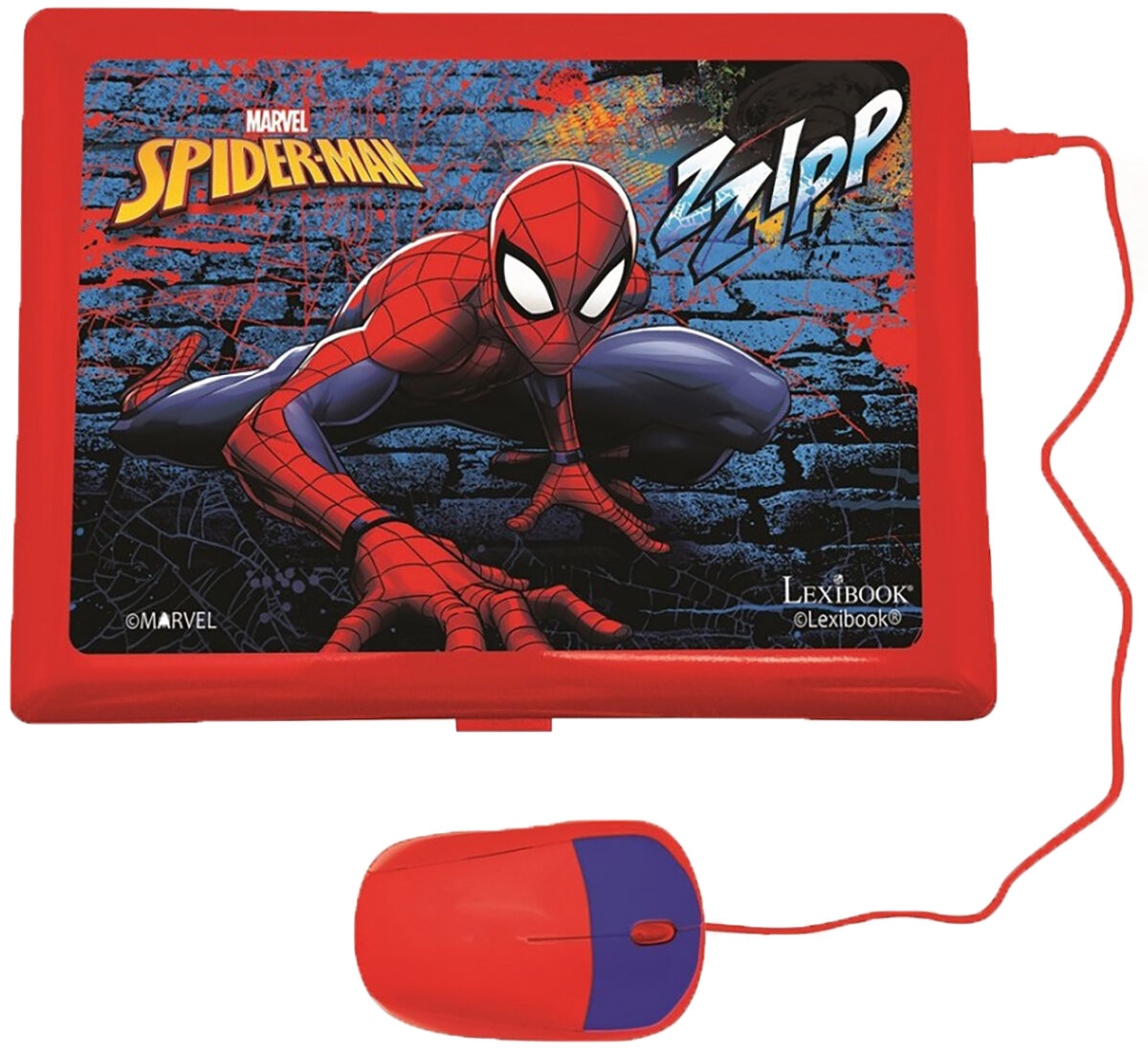 LEXIBOOK Spider Man 124 aktywności JC598SPI17 Zabawka laptop edukacyjny ...