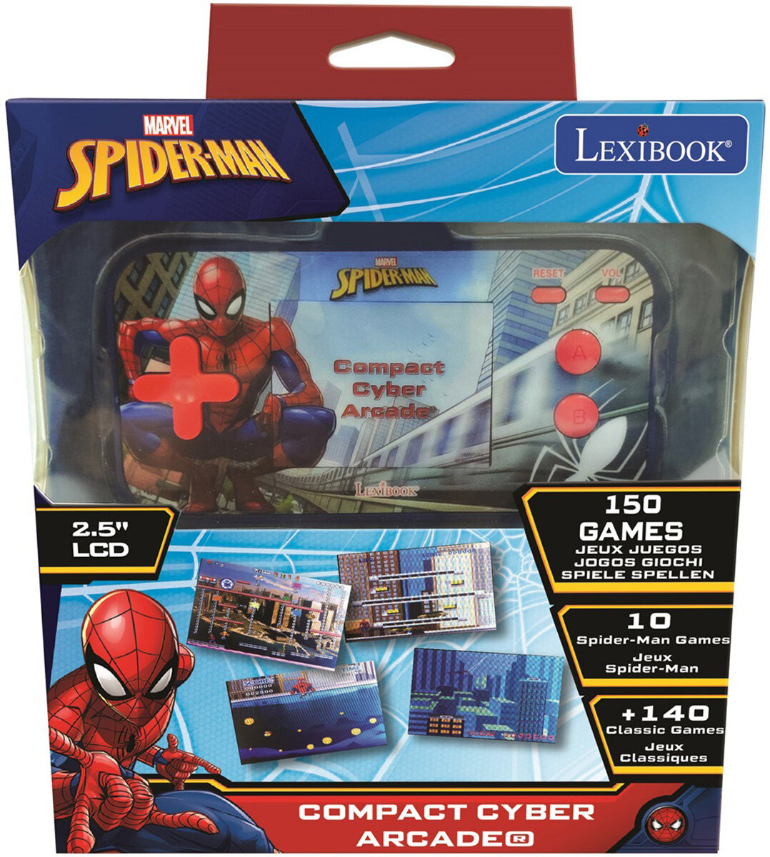 LEXIBOOK Spider Man Compact Cyber Arcade JL2367SP Zabawka konsola ...