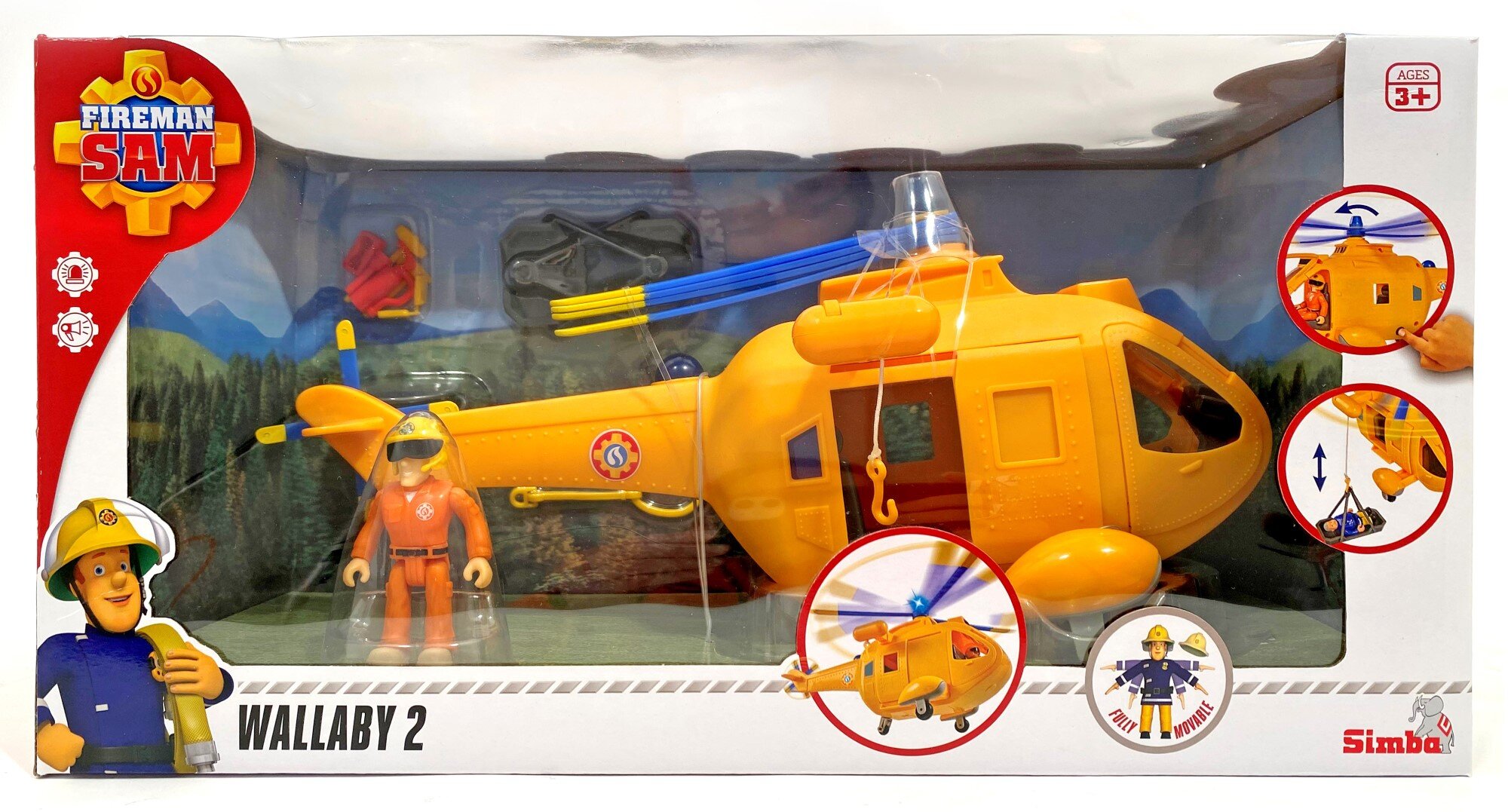 SIMBA Strażak Sam Wallaby II Tom Thomas 109252576038 Helikopter ...