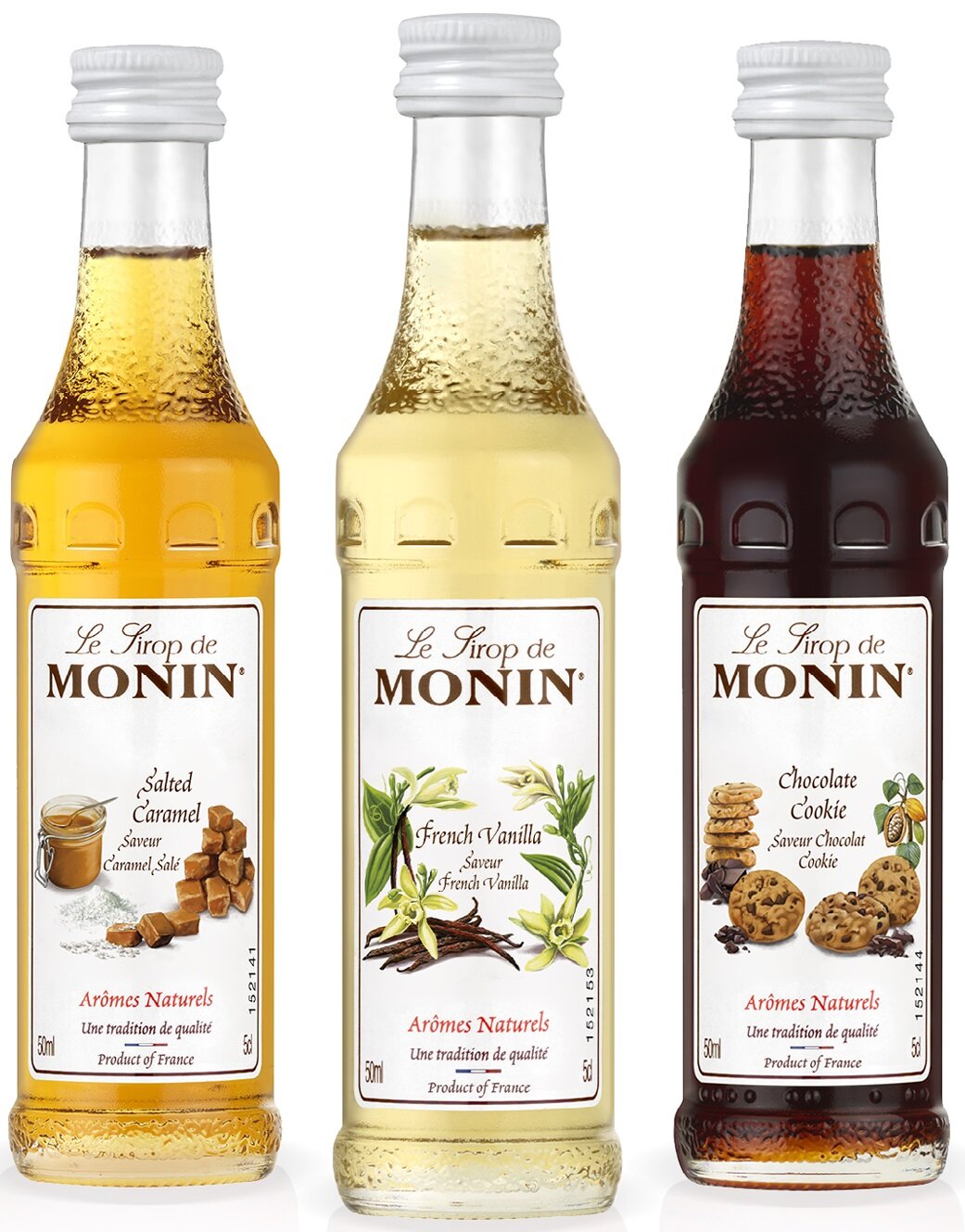 MONIN Mini Set 3 x 50 ml Zestaw syropów do kawy - niskie ceny i opinie ...
