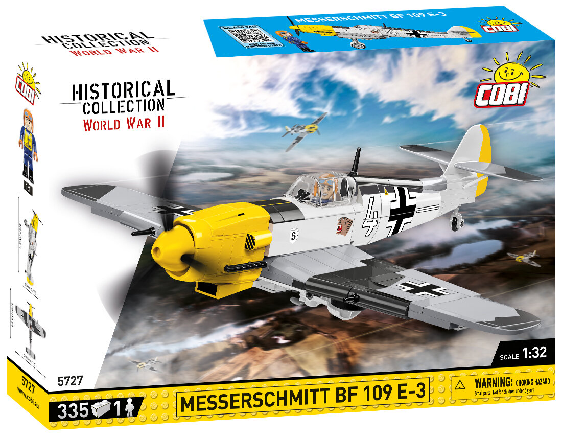 COBI Historical Collection World War II Messerschmitt Bf 109 E-3 COBI-5727 Klocki plastikowe ...