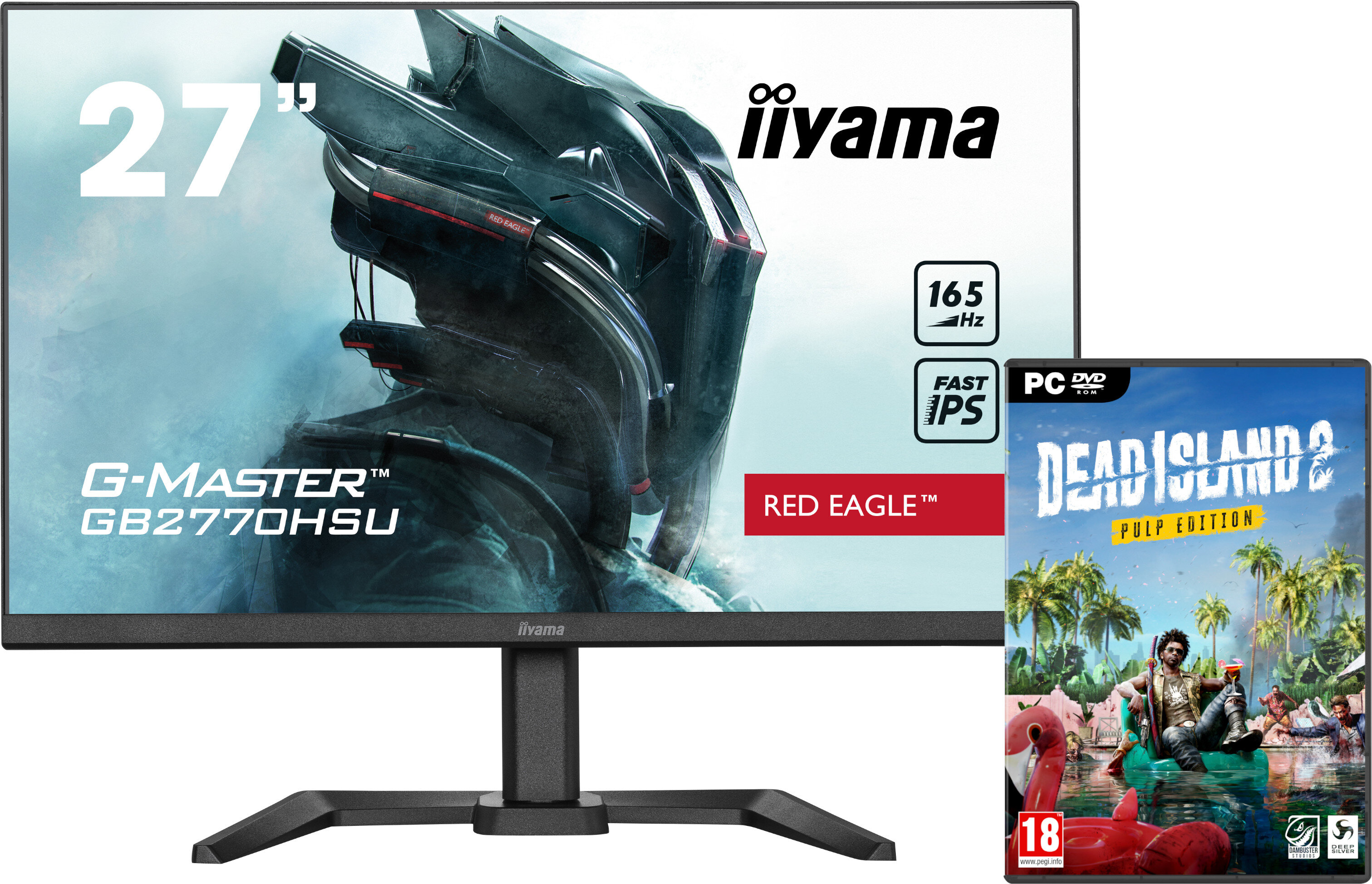 IIYAMA G-Master GB2770HSU-B5 27" 1920x1080px IPS 165Hz 0.8 ms + Dead ...