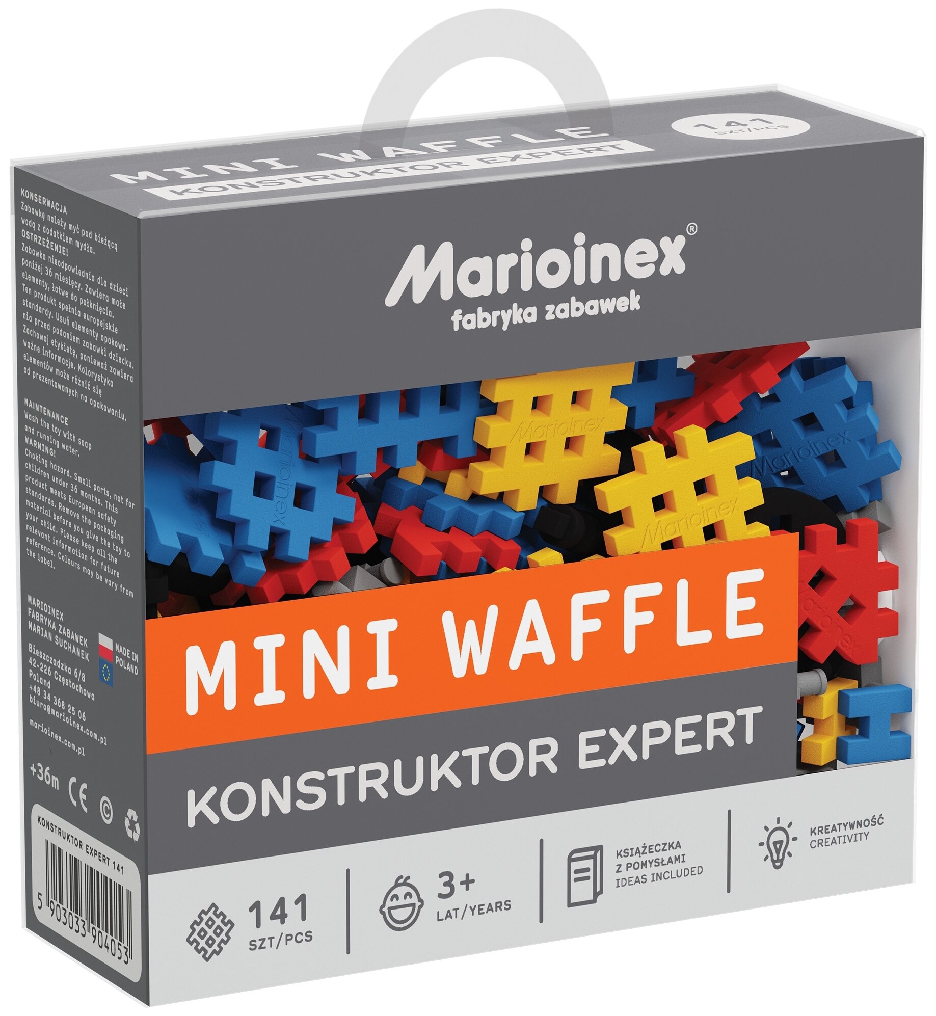 MARIOINEX Mini Waffle Konstruktor Expert 904053 Klocki plastikowe ...
