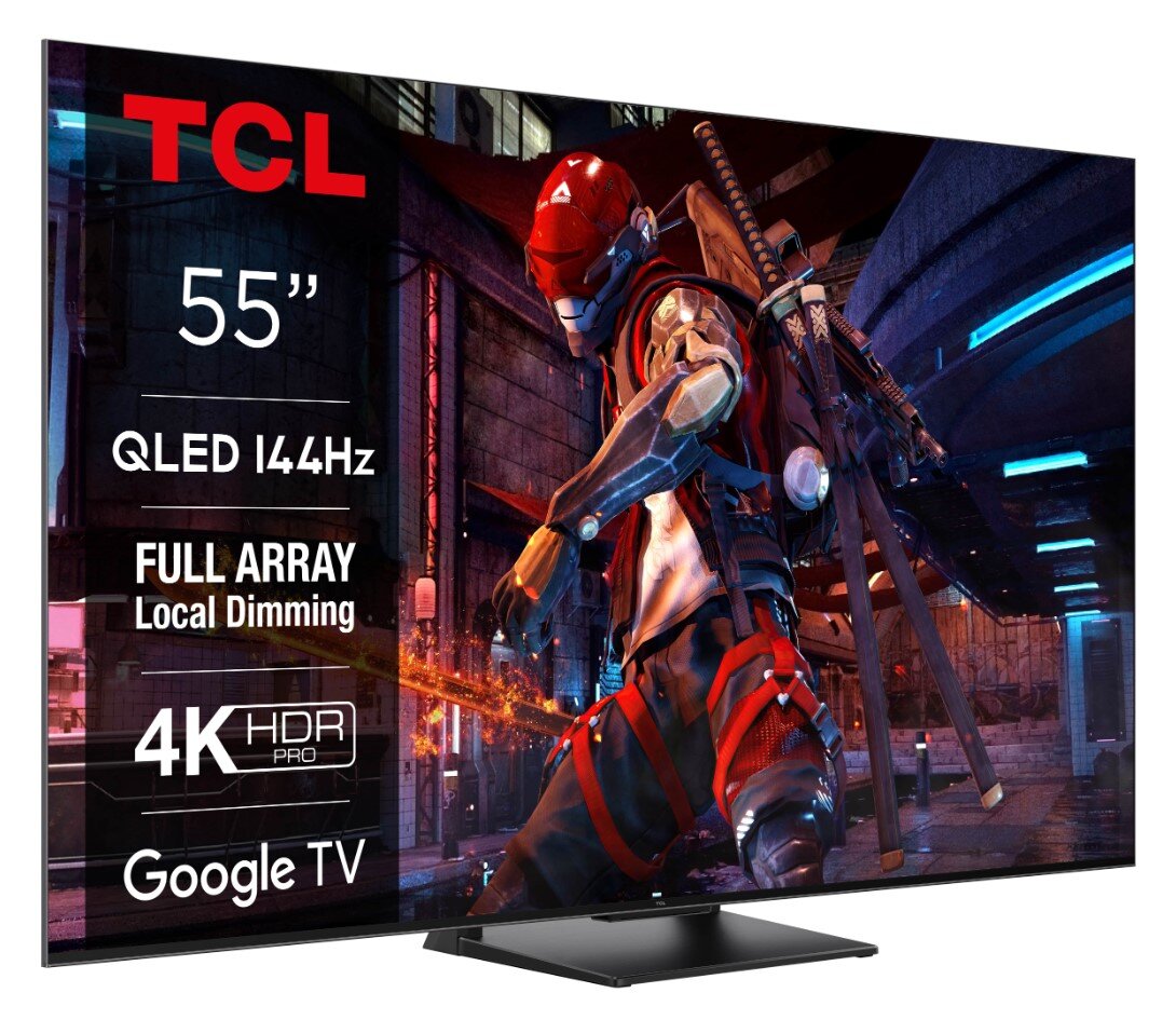 TCL 55C745 55" QLED 4K 144Hz Google TV Full Array Dolby Vision Dolby ...