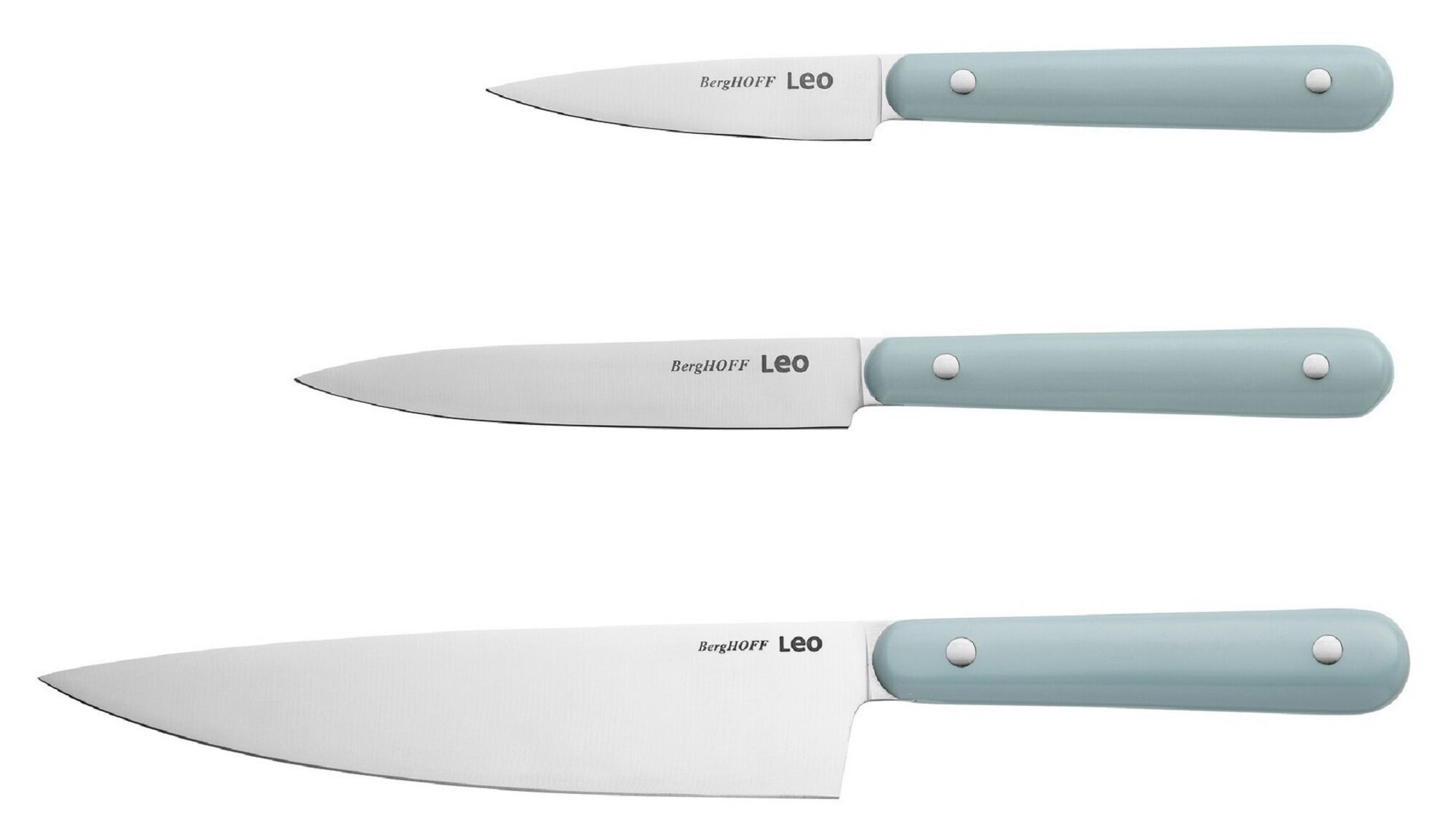 BERGHOFF Leo Slate (3 elementy) Niebieski Zestaw noży - niskie ceny i ...
