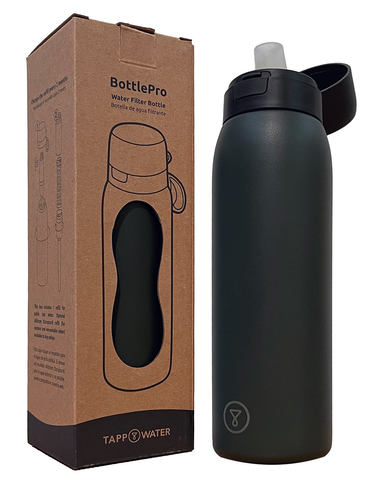 TAPP WATER BottlePro 740 ml Czarny Butelka filtrująca - niskie ceny i ...