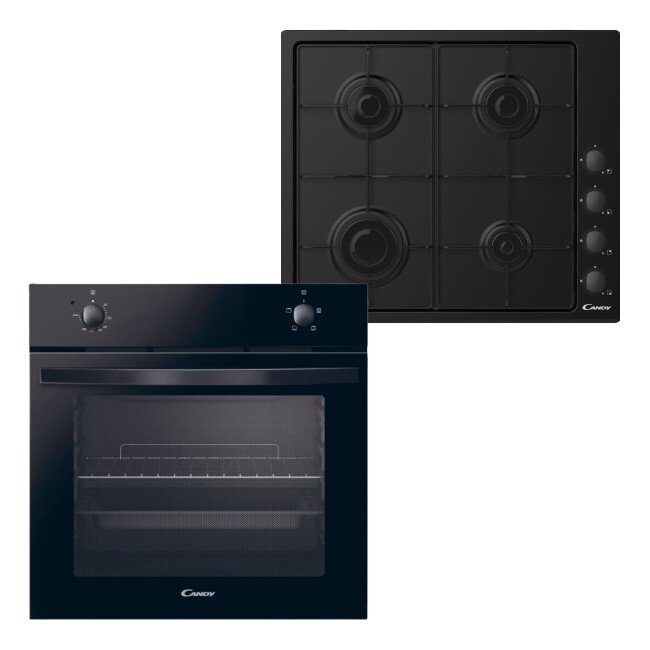 CANDY FIDC N100 Elektryczny Czarny A + Płyta gazowa CANDY CHW6LBB ...