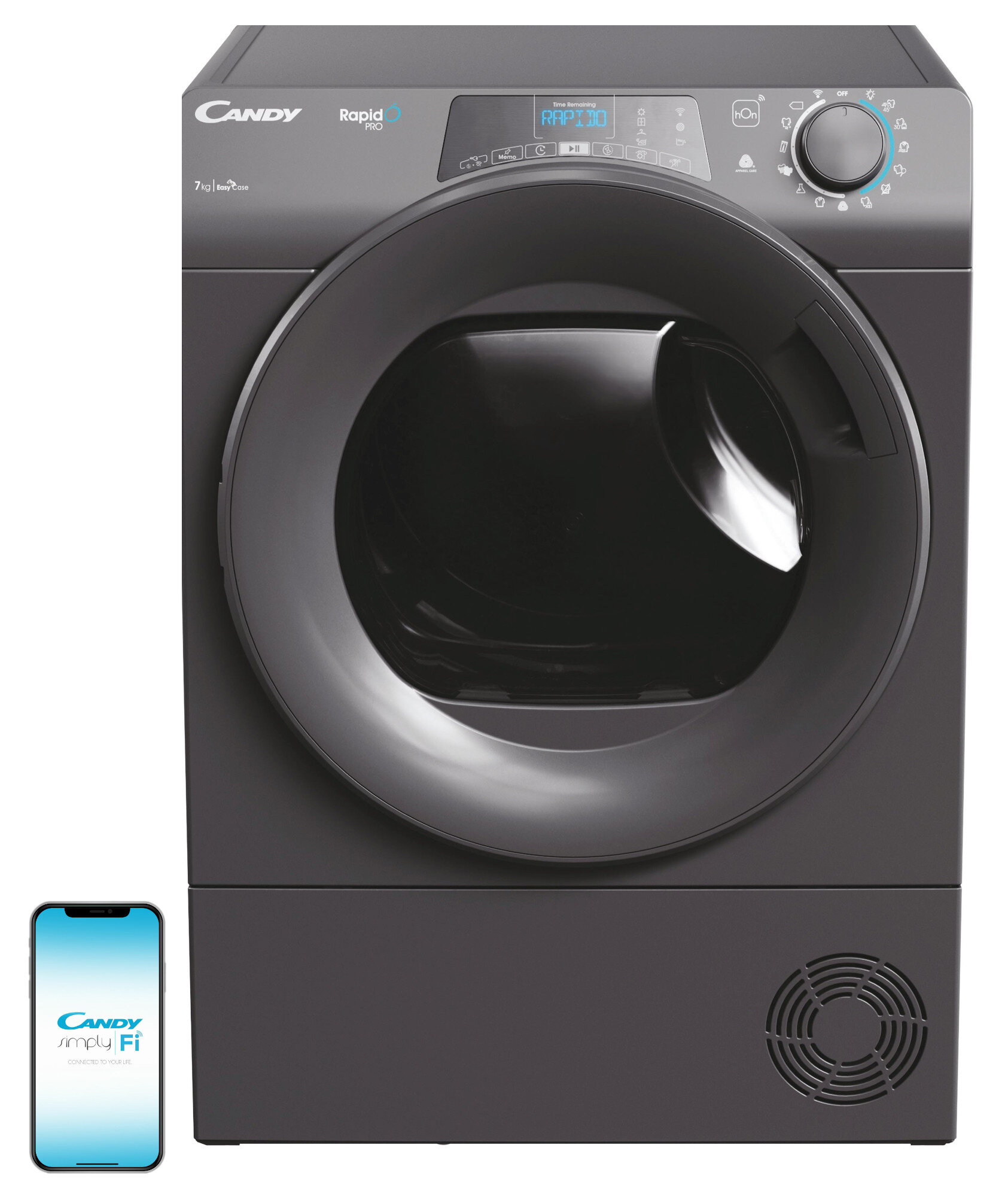 CANDY RapidO Pro RP4 H7A2TRER-S Suszarka - niskie ceny i opinie w Media ...