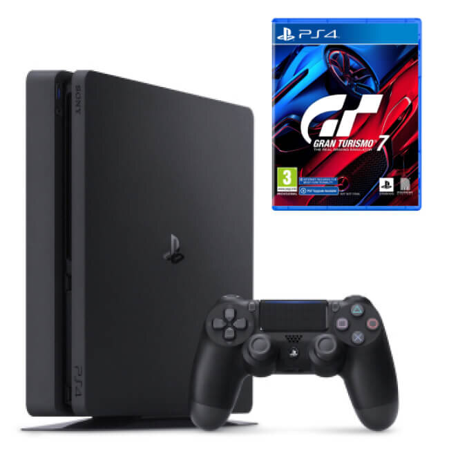 Sony Playstation 4 Slim 500gb Gran Turismo 7 Gra Ps4 Kompatybilna Z Ps5 Konsola Niskie
