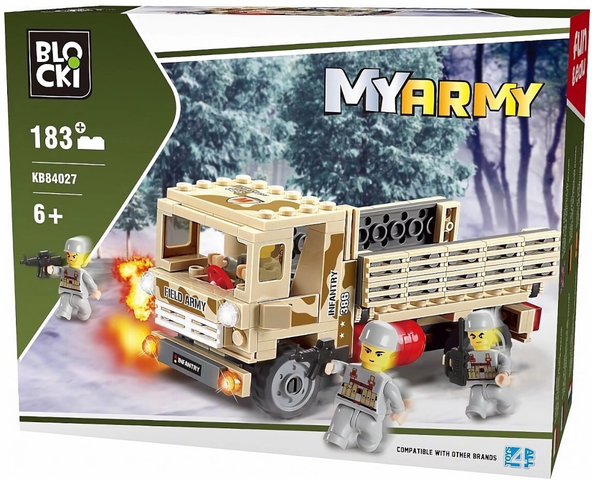 KLOCKI BLOCKI MyArmy Ciężarówka wojskowa KB84027 Klocki plastikowe - niskie ceny i opinie w ...
