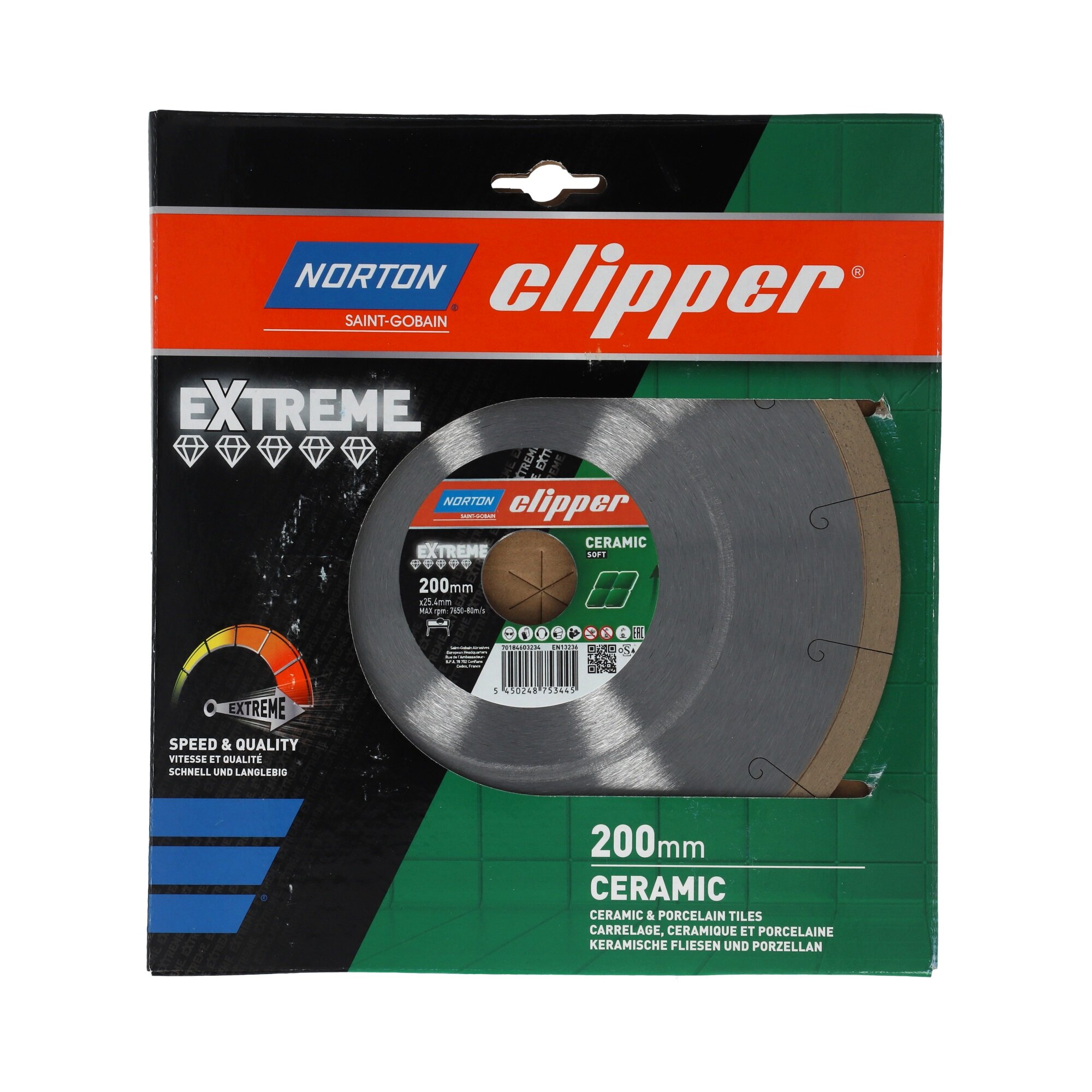 NORTON Clipper Extreme Ceramic Soft 701846 03234 200 mm Tarcza do ...
