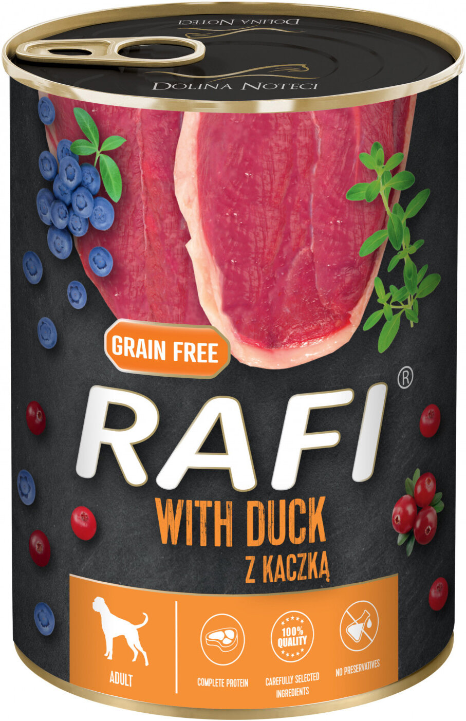 RAFI Kaczka z borówką i żurawiną 400 g 10 x Karma dla psa - niskie ceny ...