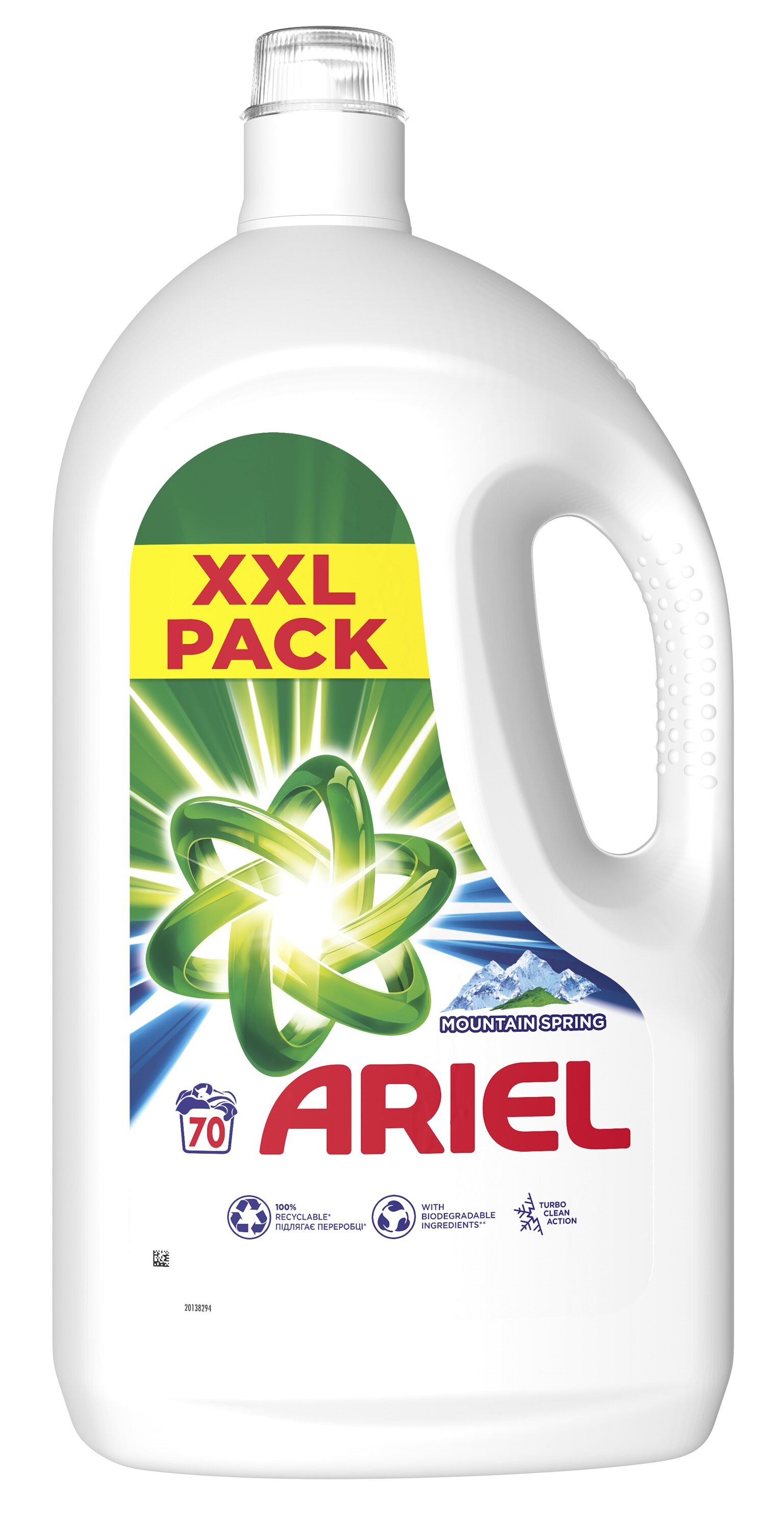 ARIEL Mountain Spring 3500 ml Płyn do prania - niskie ceny i opinie w ...
