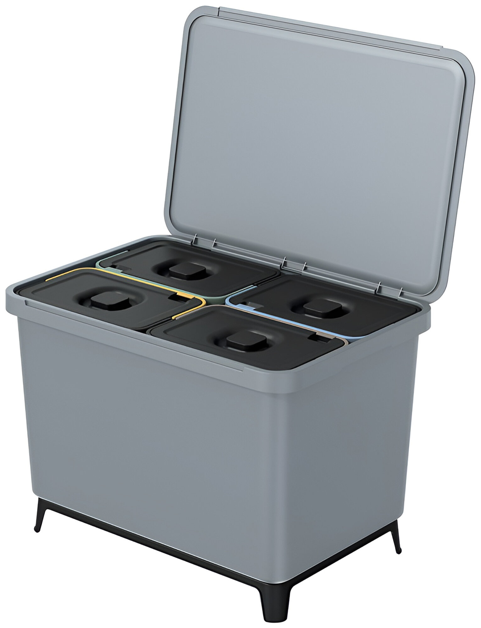 KEDEN Systema NKS60W4-429U 4 x 10L Szary Kosz na śmieci - niskie ceny i ...