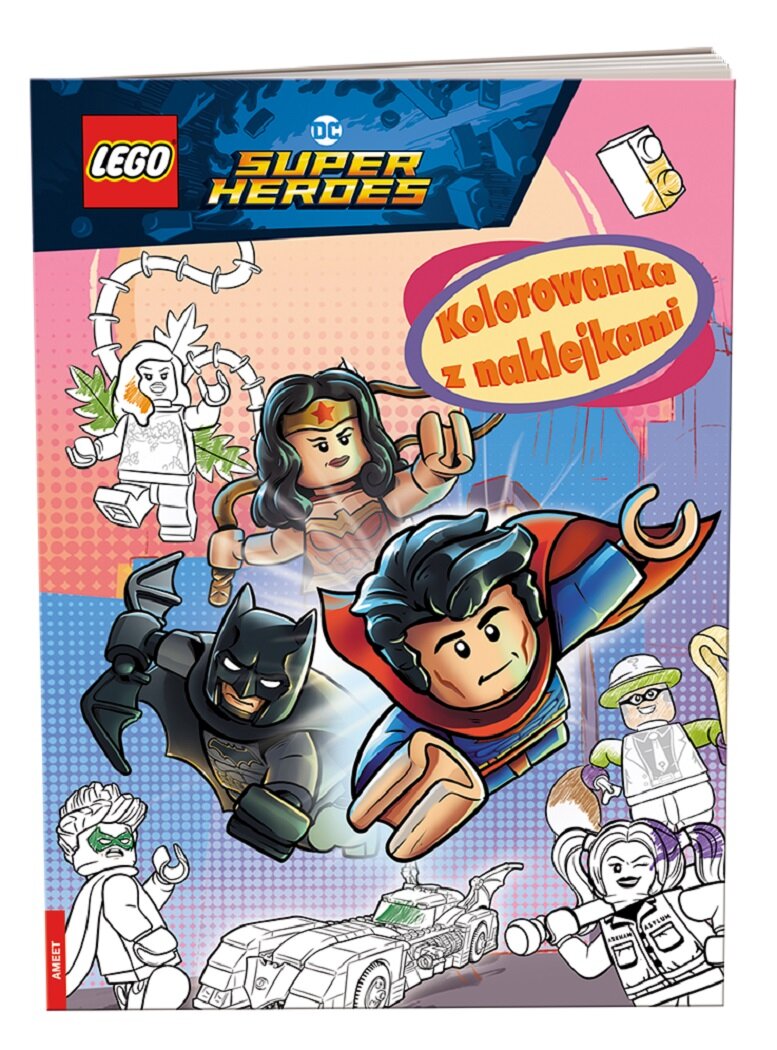 Kolorowanka LEGO DC Comics Super Heroes Kolorowanka z naklejkami NA ...