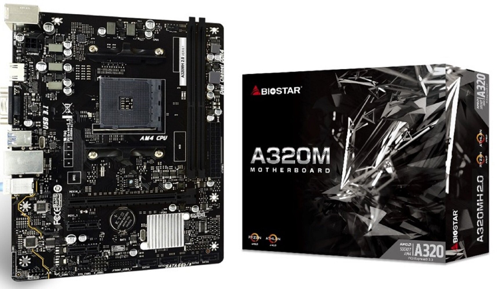 BIOSTAR A320MH Płyta główna - niskie ceny i opinie w Media Expert