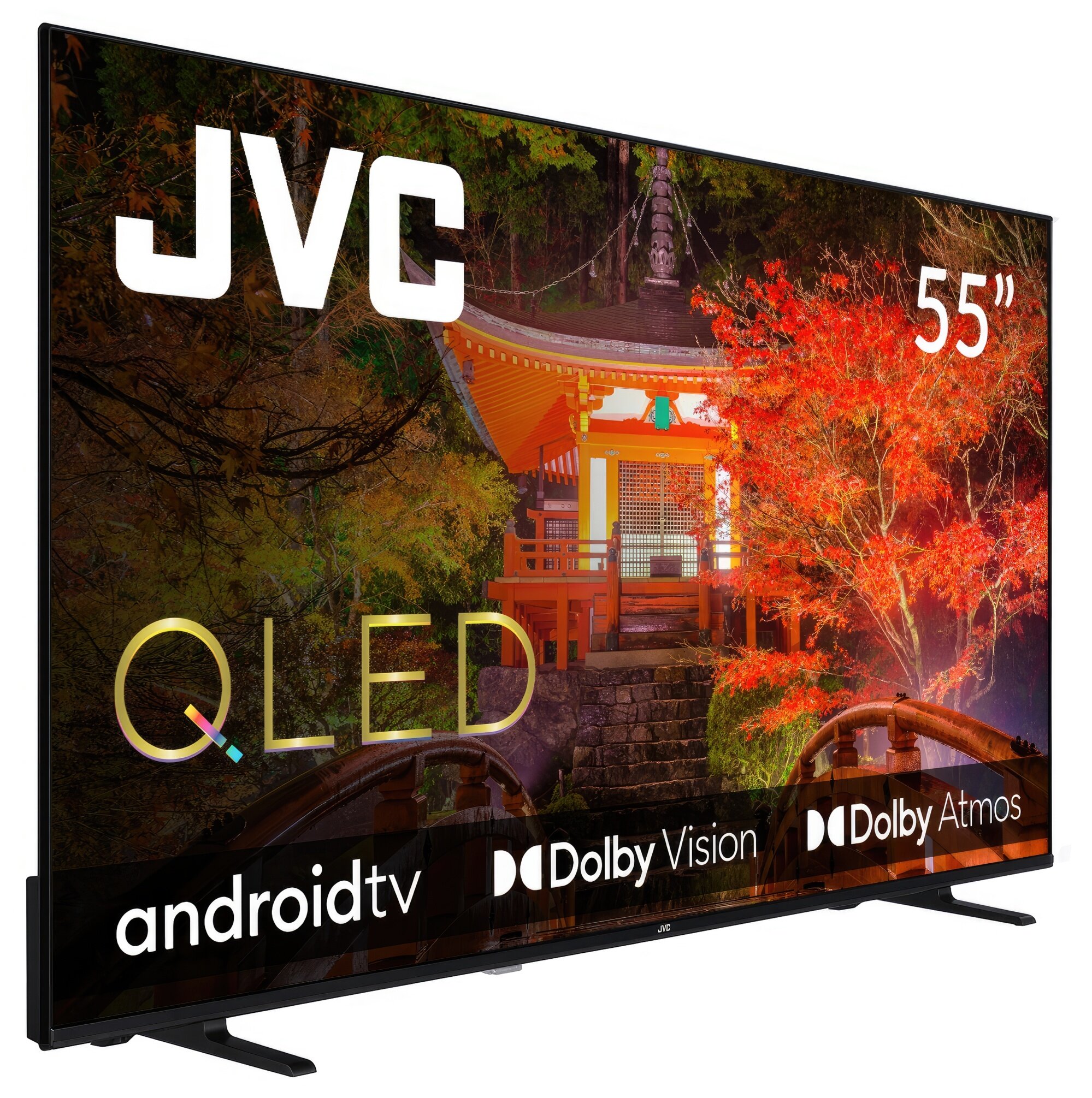 JVC LT-55VAQ330P 55" QLED UHD Android TV Dolby Vision HDMI 2.1 ...