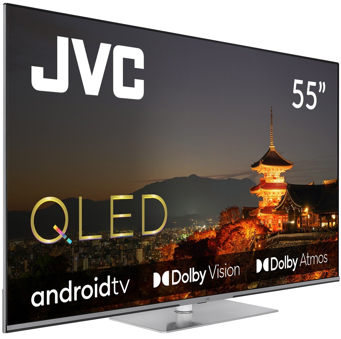 JVC LT-55VAQ830P 55" QLED 4K Android TV Dolby Vision Dolby Atmos HDMI 2 ...