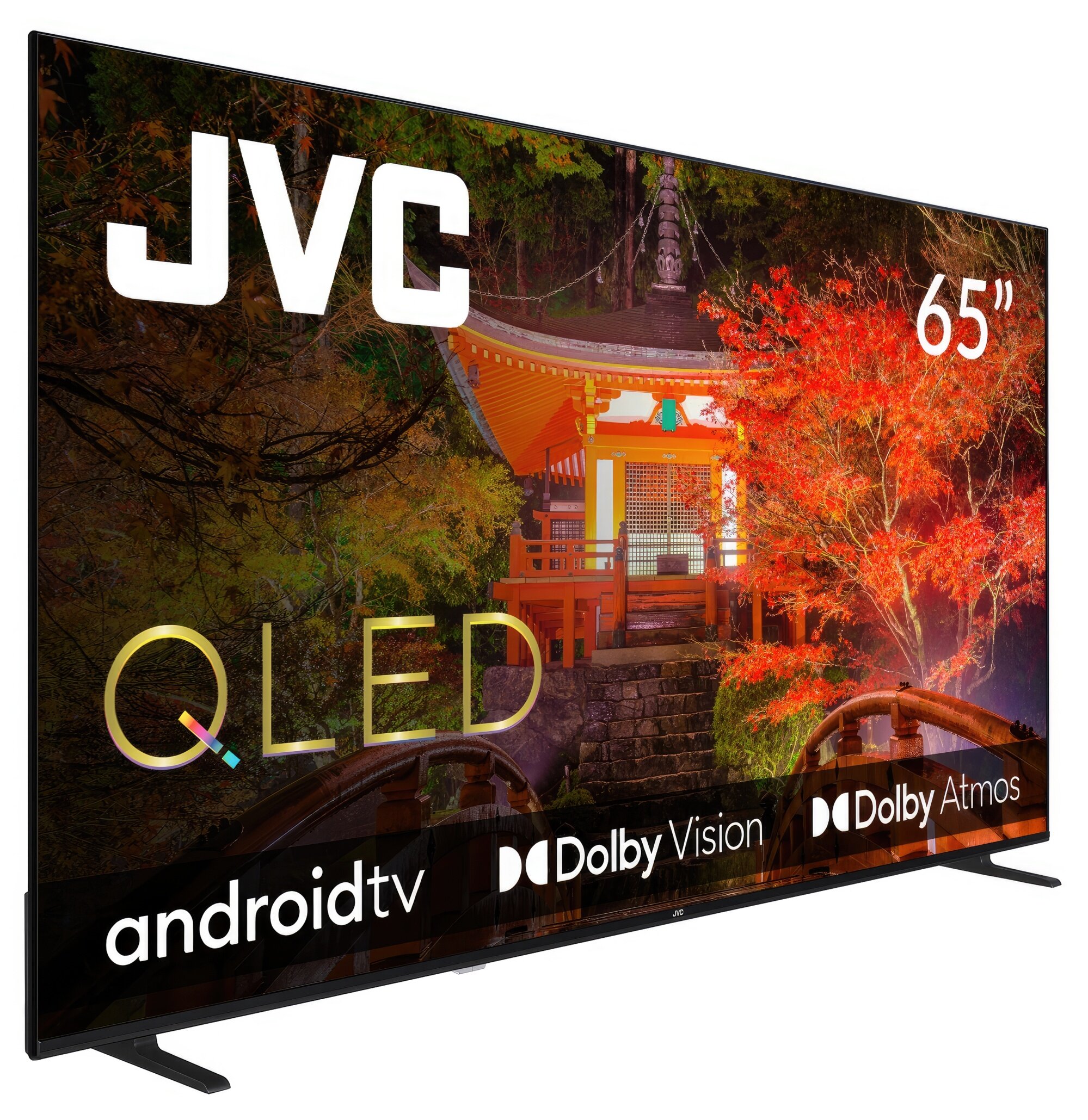 JVC LT-65VAQ330P 65" QLED UHD Android TV Dolby Vision HDMI 2.1 ...