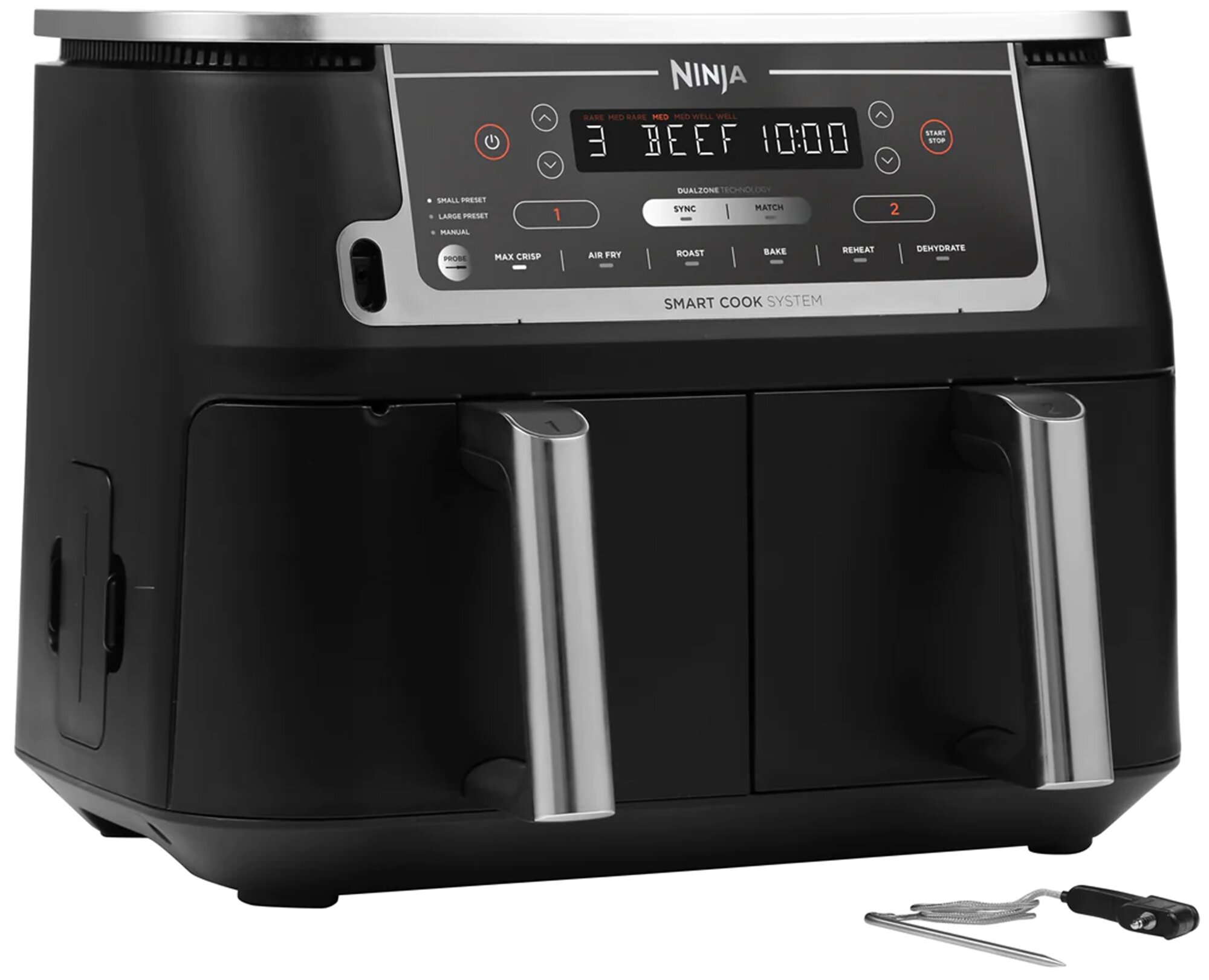 NINJA AF451EU XXL z podwójnym koszem i termometrem Frytkownica beztłuszczowa - niskie ceny i ...