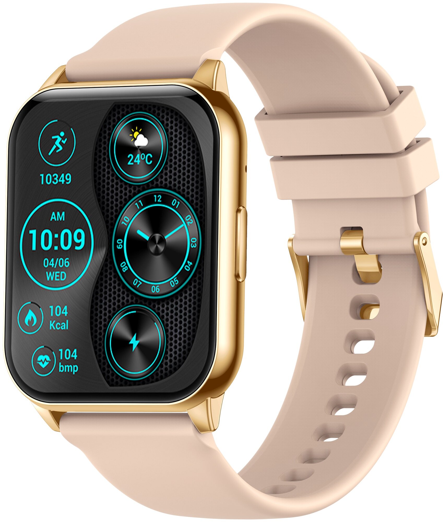 MAXCOM FW25 Złoty Smartwatch - niskie ceny i opinie w Media Expert