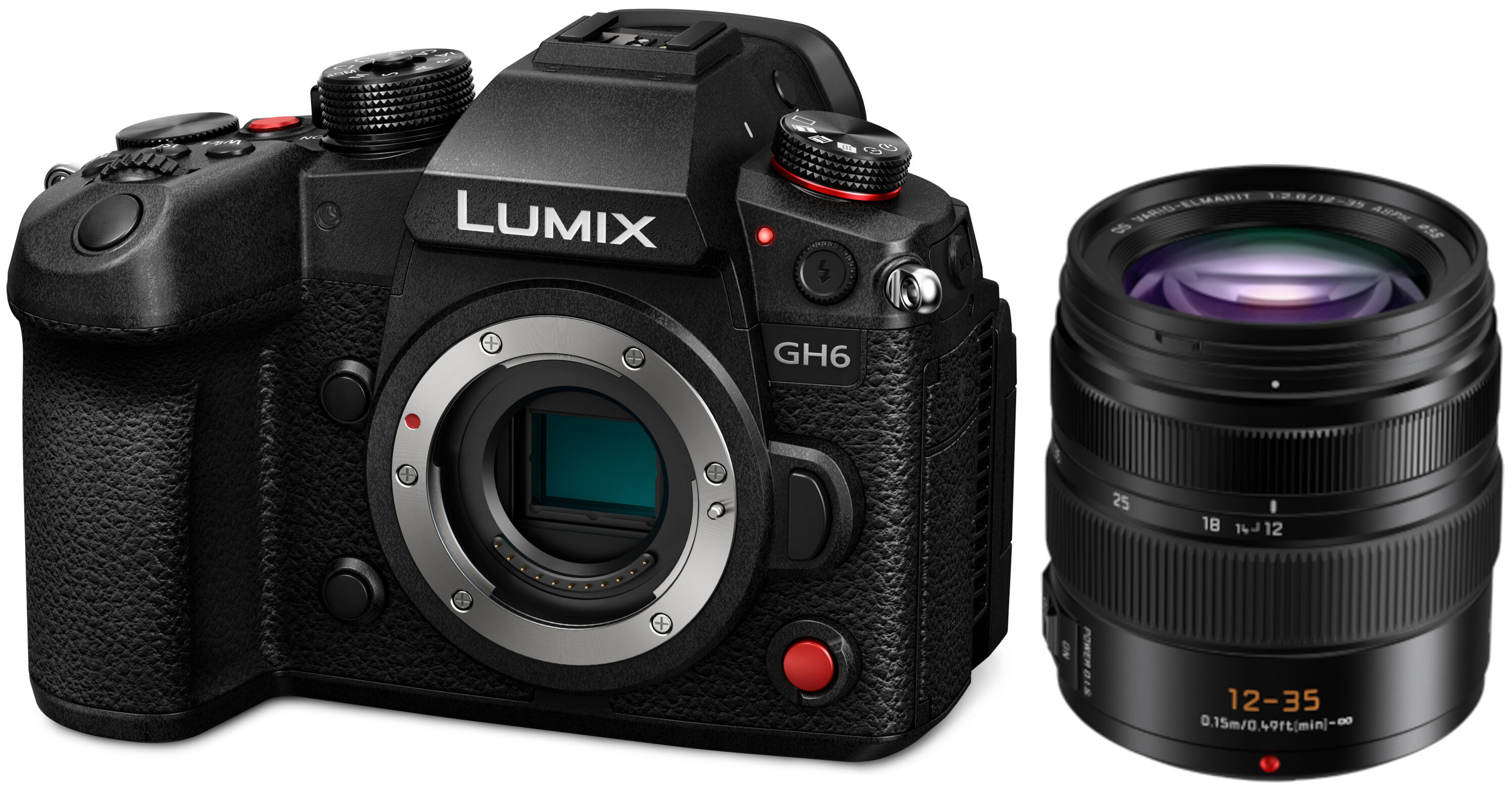 PANASONIC Lumix DC-GH6 Czarny + Obiektyw 12-35mm Aparat - niskie ceny i opinie w Media Expert