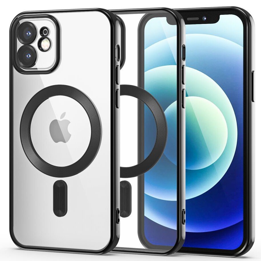 TECH-PROTECT MagShine Magsafe do Apple iPhone 12 Czarny Etui - niskie ...