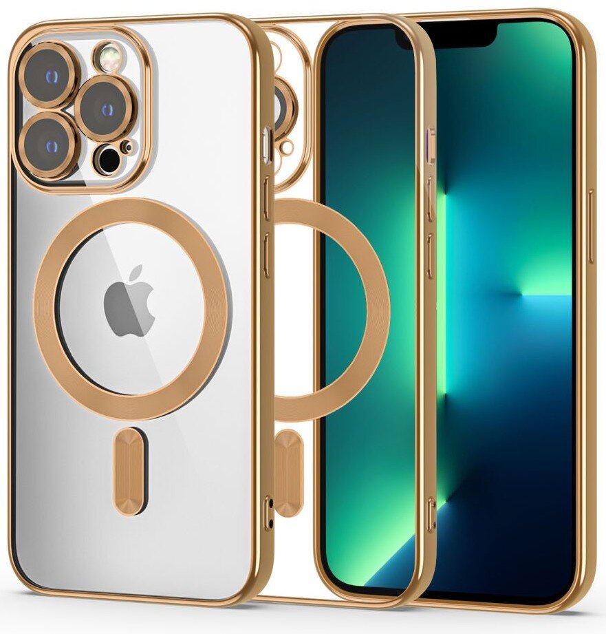 TECH-PROTECT MagShine Magsafe do Apple iPhone 13 Pro Złoty Etui ...
