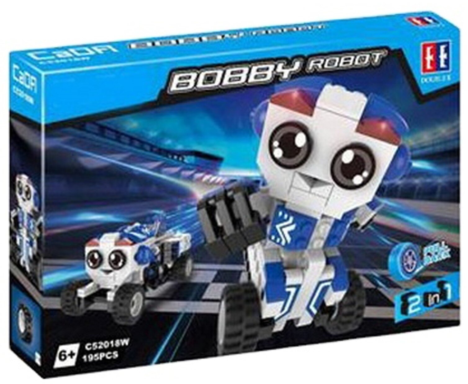 CADA Bobby Robot 2w1 C55013W Klocki plastikowe - niskie ceny i opinie w ...