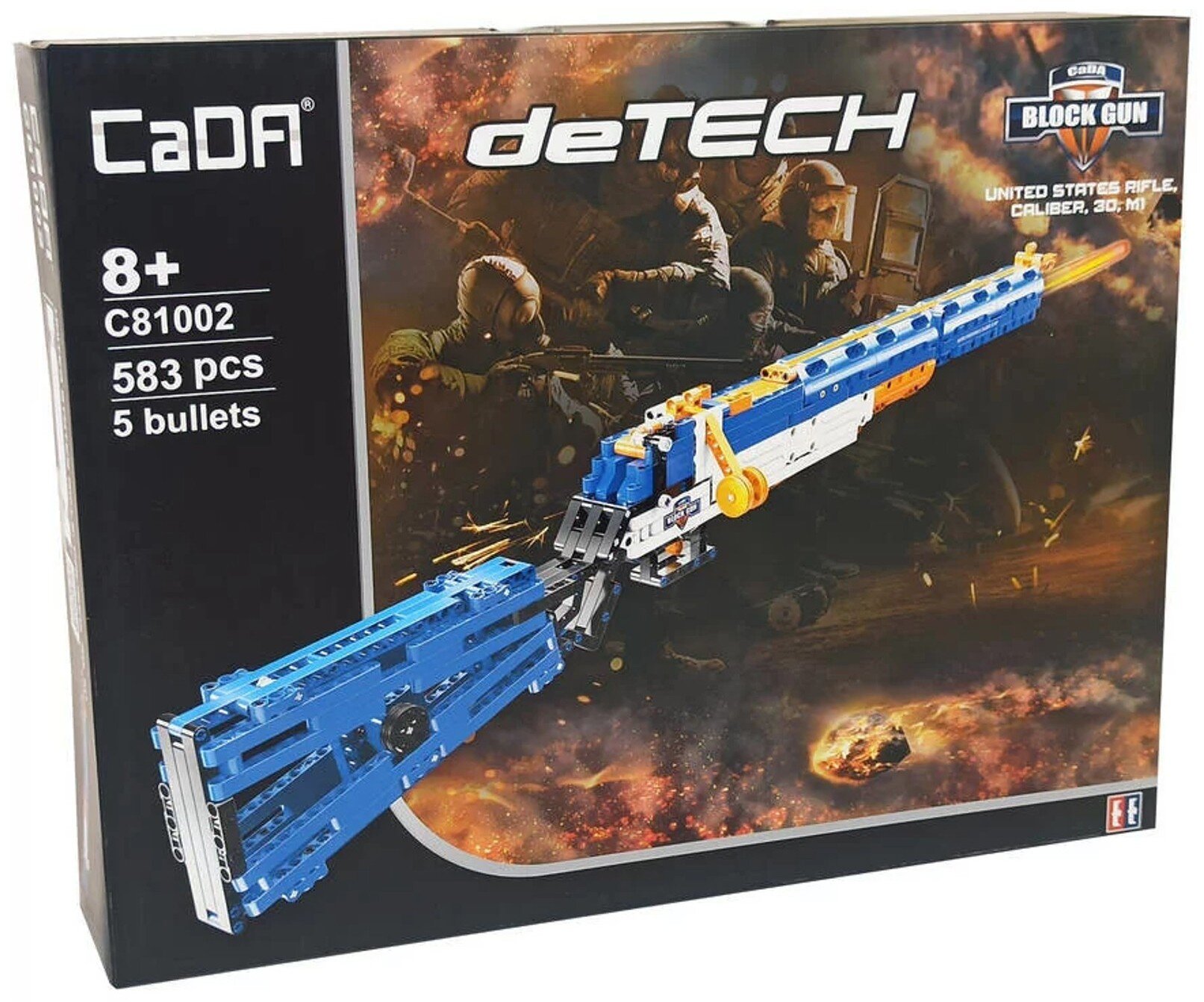 CADA DeTech Karabin US Rifle Caliber 30 M1 C81002W Klocki plastikowe ...