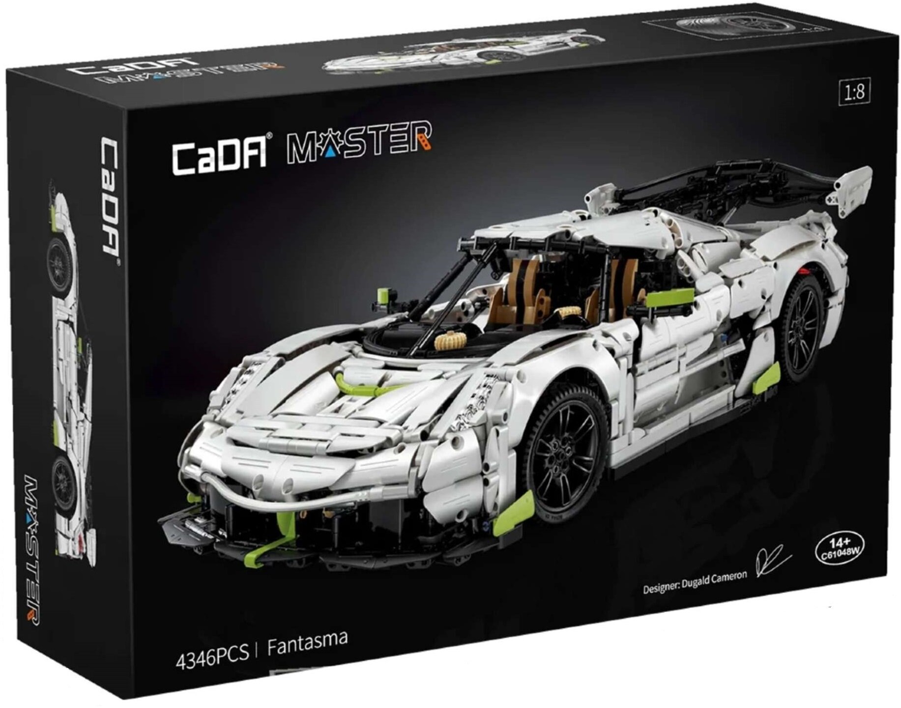 CADA Master Auto sportowe Fantasma C61048W Klocki plastikowe - niskie ...