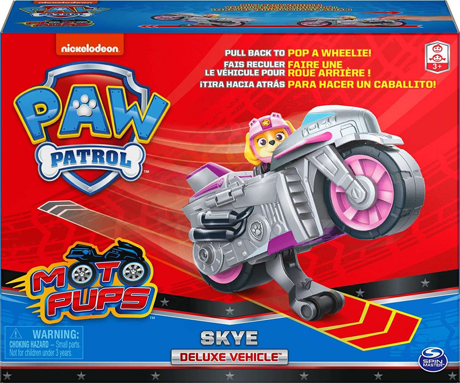 SPIN MASTER Psi Patrol Moto Pups Skye i motocykl Deluxe 6060223 Figurka - niskie ceny i opinie w ...