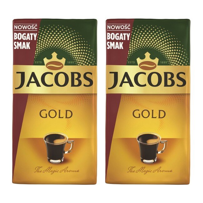 JACOBS Gold 2 x 0.5 kg Kawa mielona - niskie ceny i opinie w Media Expert