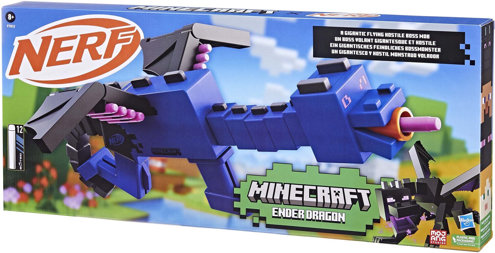 Nerf Minecraft Ender Dragon F7912EU4 Wyrzutnia - niskie ceny i opinie w ...