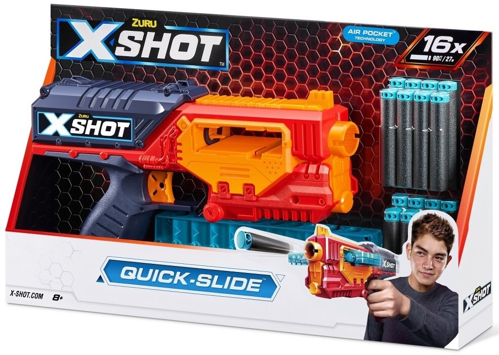 ZURU X-Shot Excel Quick Slide 36401 Wyrzutnia - niskie ceny i opinie w ...