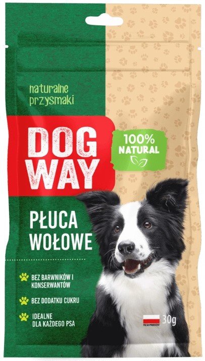 DOGWAY Płuca Wołowe 30 g Przysmak dla psa - niskie ceny i opinie w Media Expert