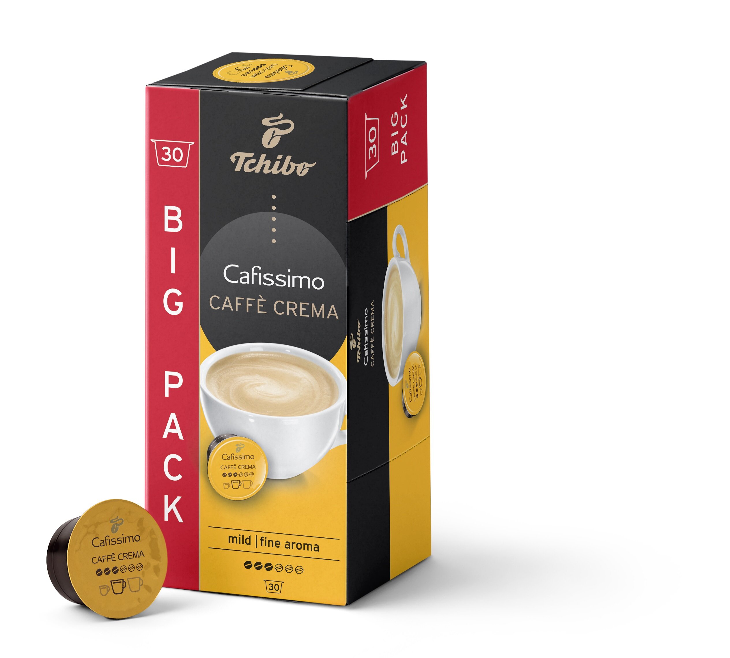 TCHIBO Caffe Crema Fine Aroma do ekspresu Tchibo Cafissimo Kapsułki ...