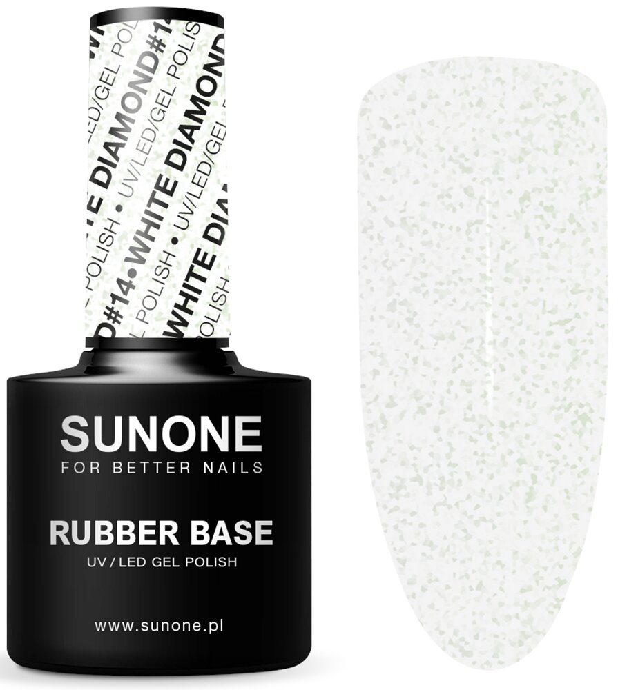 SUNONE Rubber Base White Diamond 14 12ml Baza hybrydowa - niskie ceny i ...