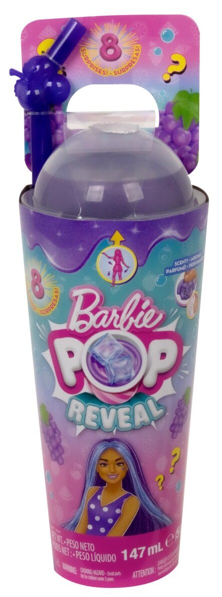 Barbie Pop Reveal Juicy Fruit Winogrono HNW44 Lalka - niskie ceny i ...