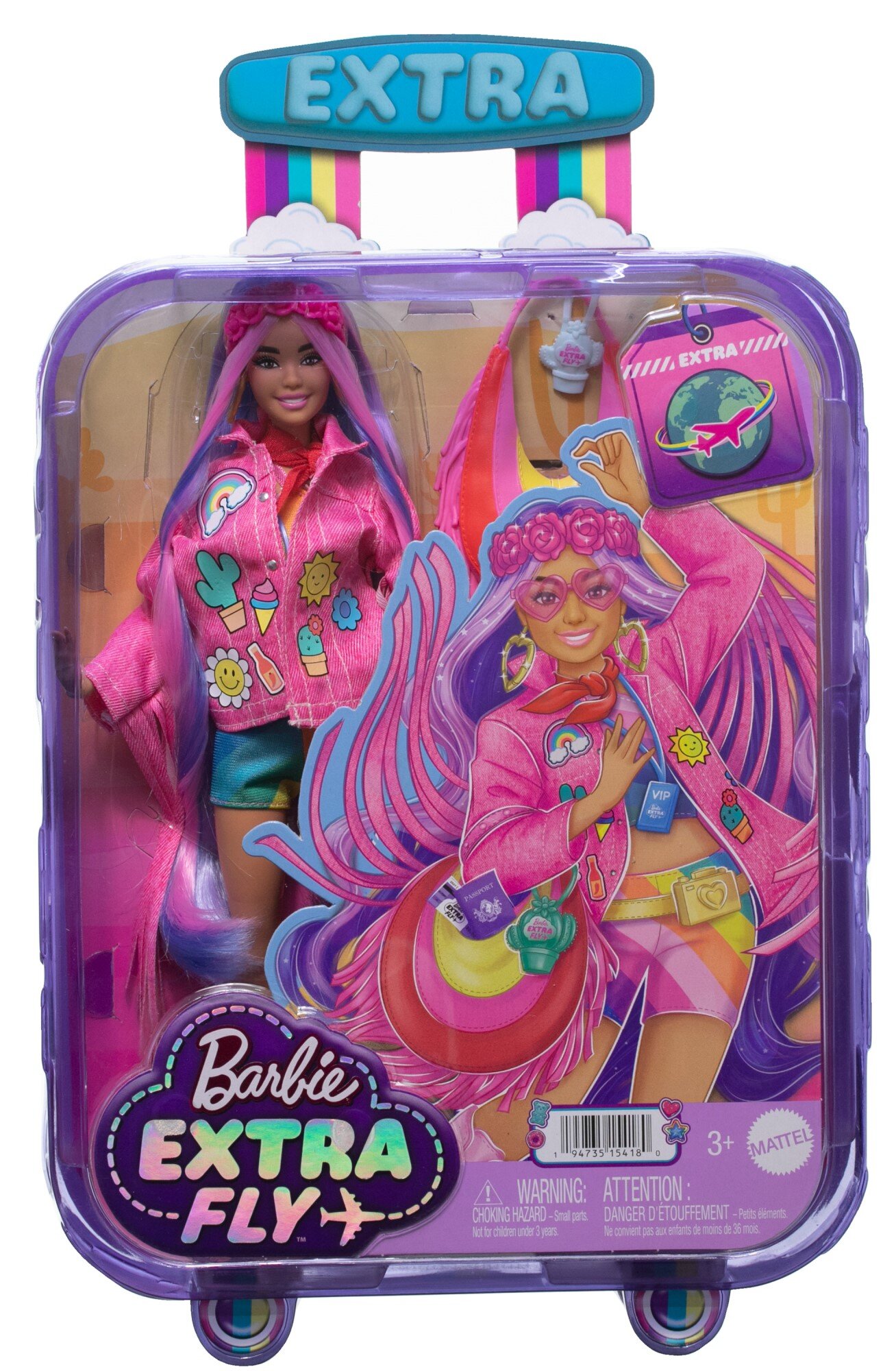 Barbie Extra Fly Hippie HPB15 Lalka - niskie ceny i opinie w Media Expert