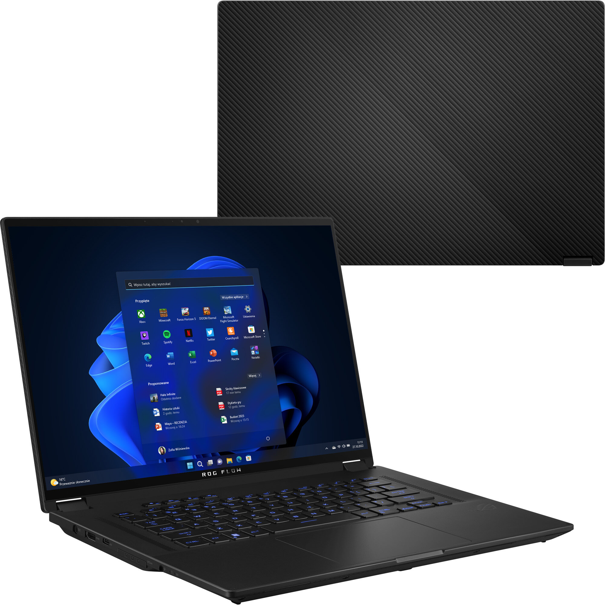 ASUS ROG Flow X16 GV601RM-M5128WA 16" 165Hz R9-6900HS 32GB RAM 1TB SSD ...