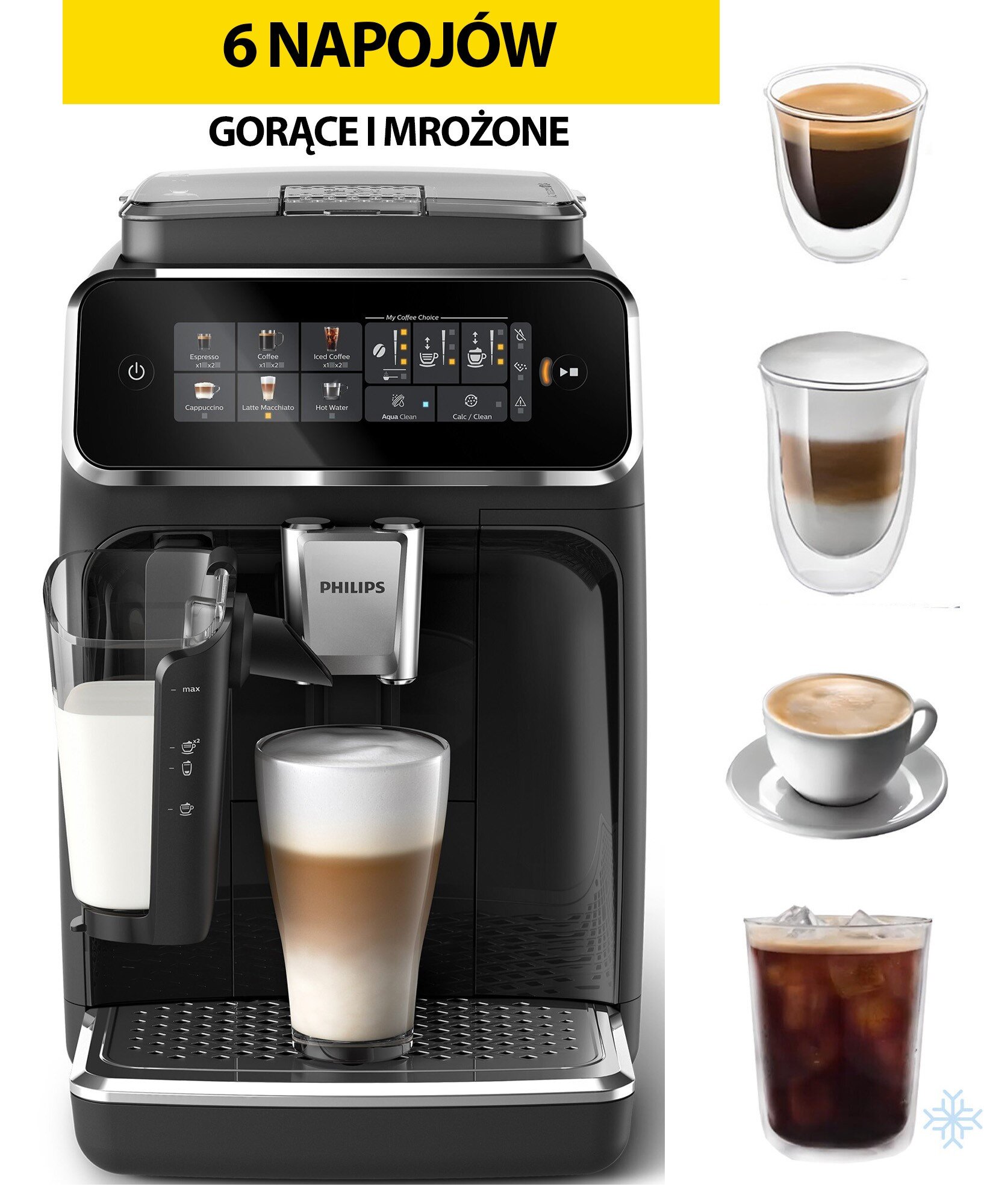 PHILIPS LatteGo EP3341/50 (Silent Brew) Kawa mrożona Ekspres - niskie ...